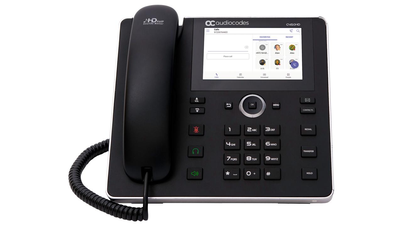 AudioCodes Teams C450HD IP-Phone PoE GbE black | SEC DATACOM AS