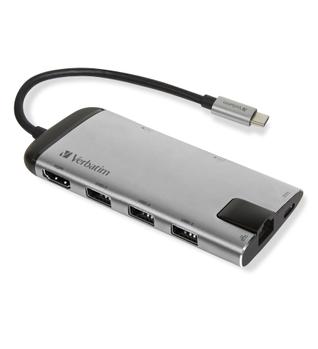 VERBATIM USB-C Verbatim Adapter USB 3.1 GEN 1/ USB 3.0 x 3 HDMI RJ45 | itm8