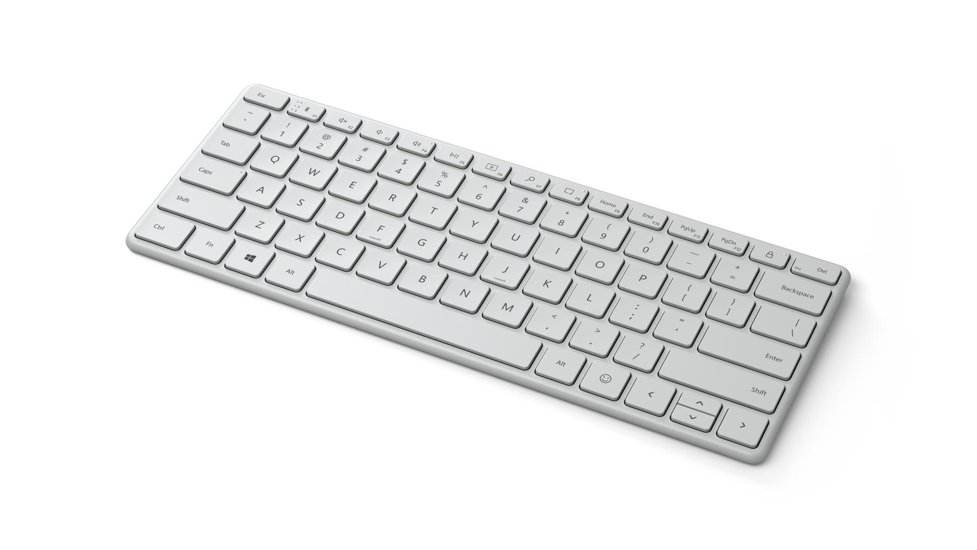 MICROSOFT BT Compact Keyboard NDX Glacier | Upheads Nettbutikk