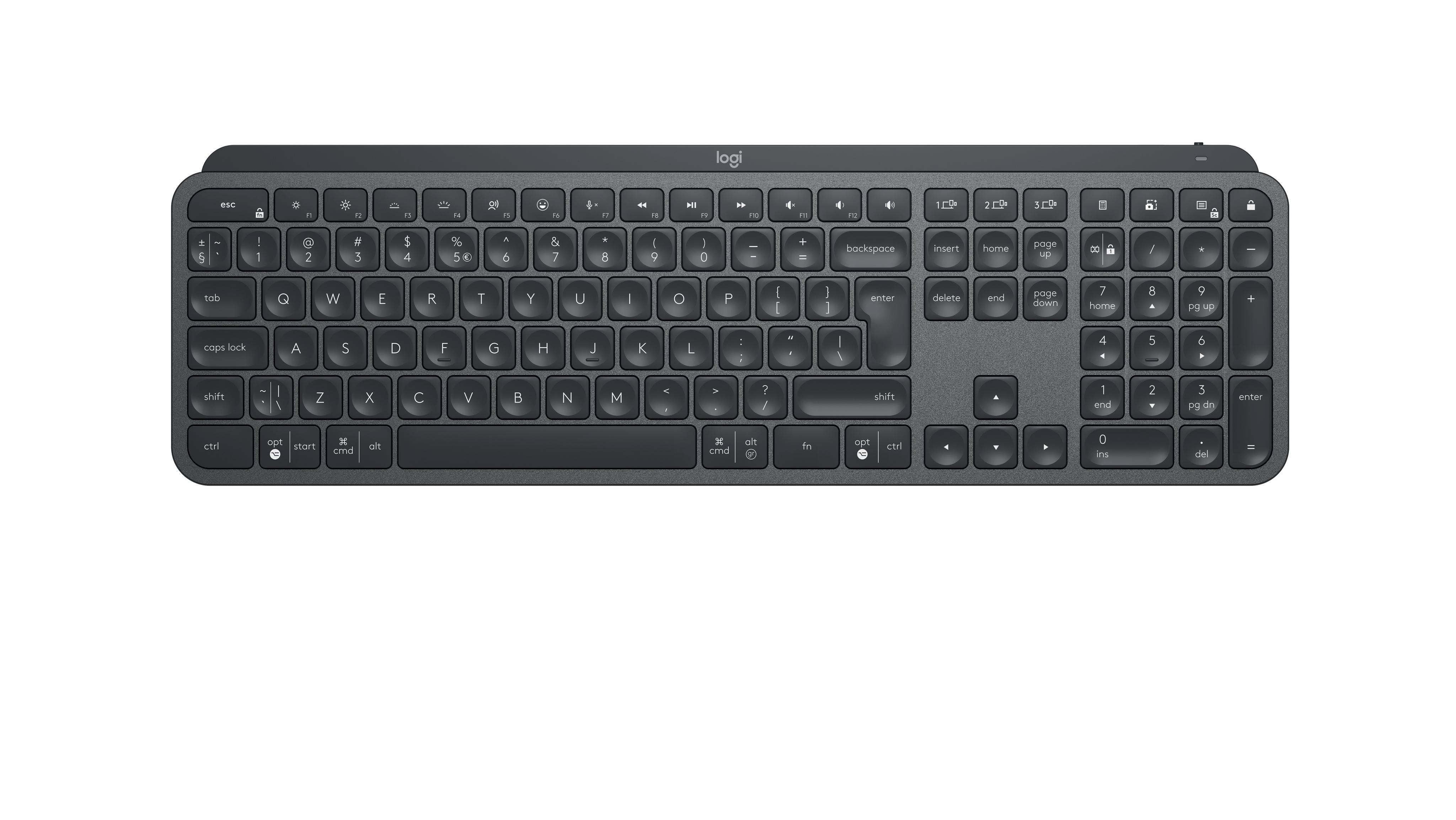 LOGITECH MX KEYS FOR BUSINESS - GRAPHITE PAN NORDIC LAYOUT WRLS | Bitpro AS