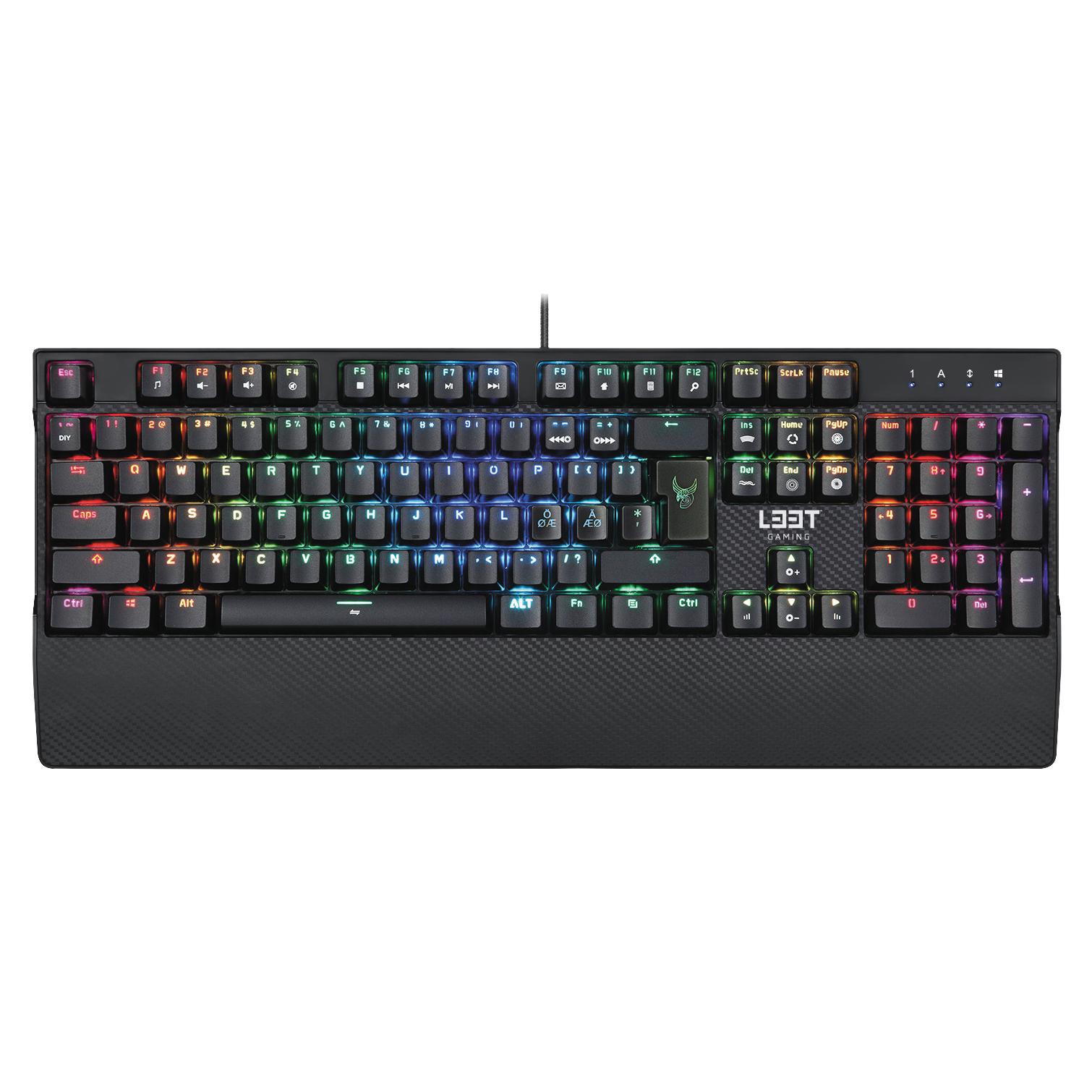 L33T Megingjörd, Helmekaniskt gaming tangentbord, RGB (Nordic) | AM ...