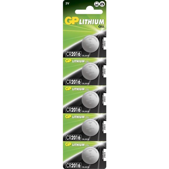 GP LITHIUM BUTTON CELL CR2016 | Multicom