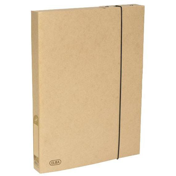 TOUAREG Dokumentbox A4 35 mm Elba Karton Nature | Spar2ner.dk