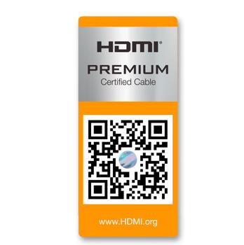 SCP HDMI Premium HEC - 4,6 m Install HDMI kabel m/Ethernet Sort 4K ...