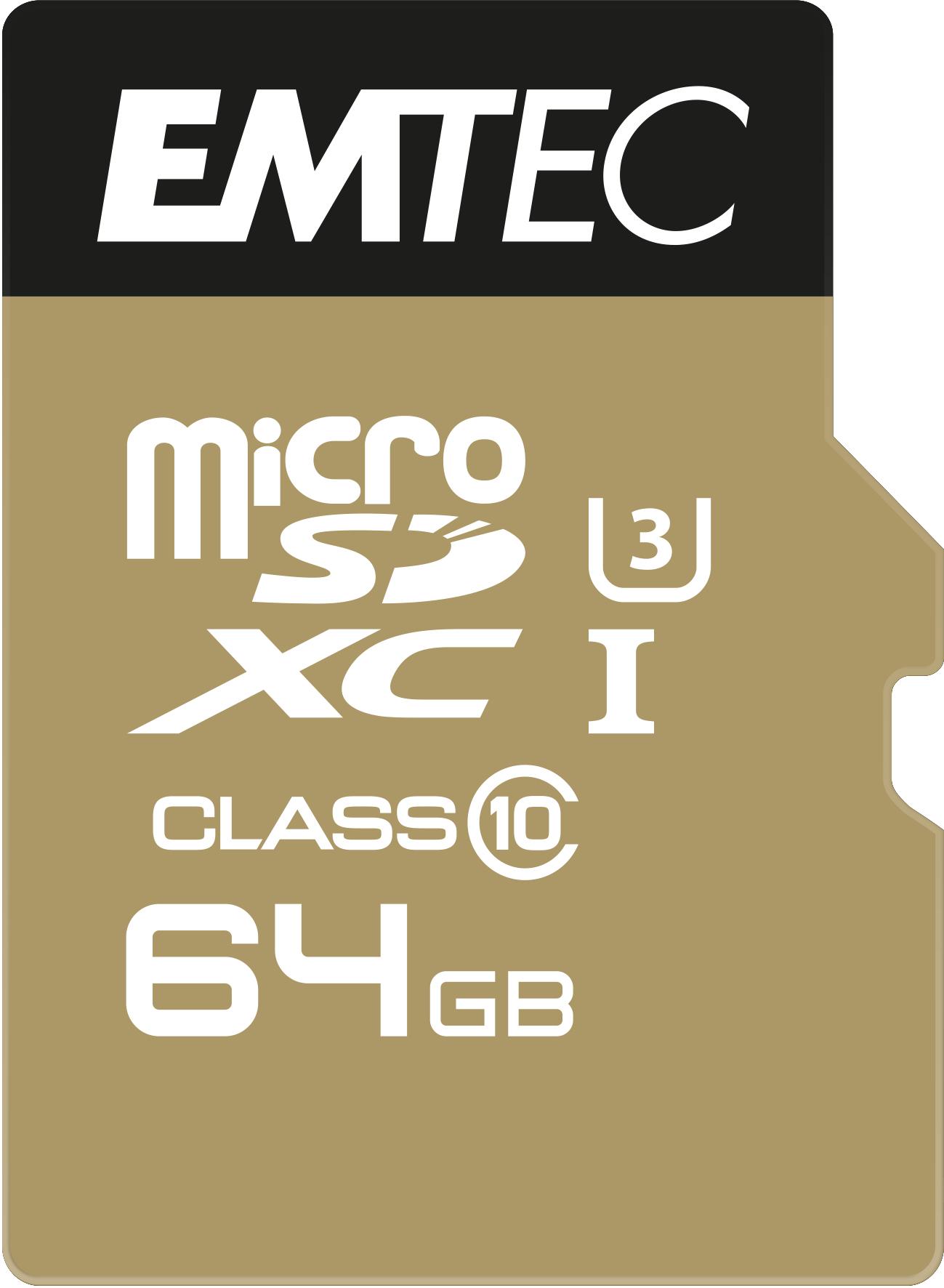 EMTEC memory card microSDHC 64GB Class10 Speedin 95/90 MBs | Advania