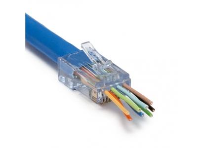 PLATINUM TOOLS ezEX44 RJ45 Plugg Cat.6 UTP Krukke med 100 stk. 23 AWG ...