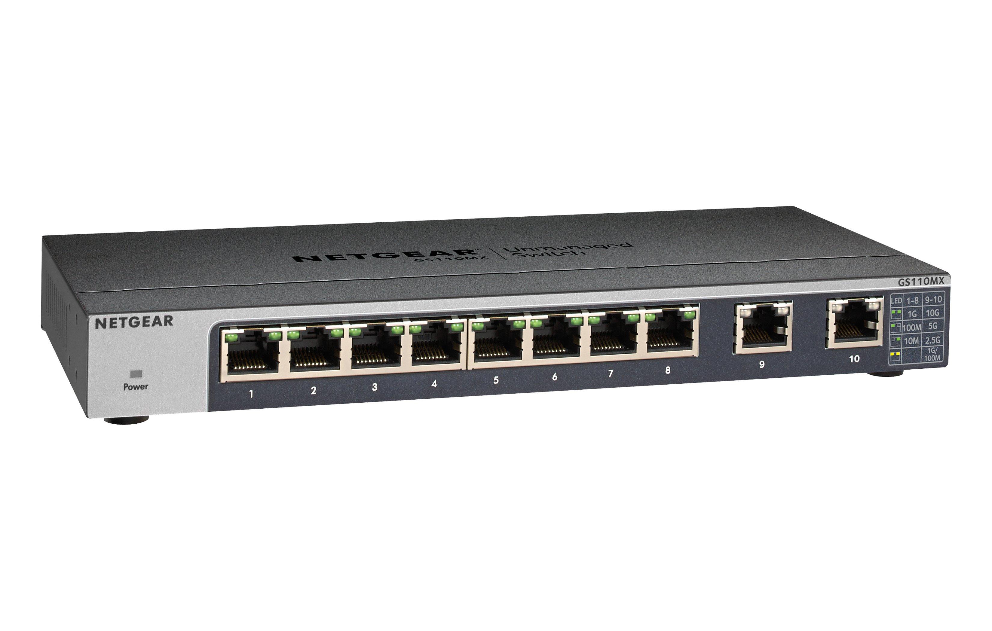 Netgear GS110MX - switch - 10 porter | Multicom