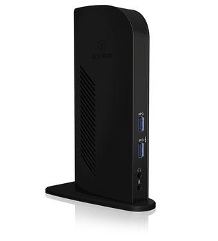 ICY BOX Docking Station 2xDisplayPort (1/2 monitors-4k/5k), USB 3.0 ...