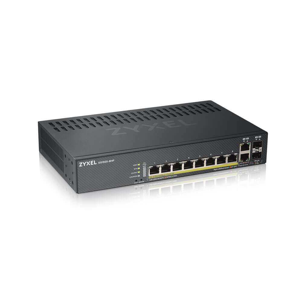 ZYXEL NebulaFlex Smart Managed PoE Switch 8xPoE+, 2xCombo, 130w PoE ...