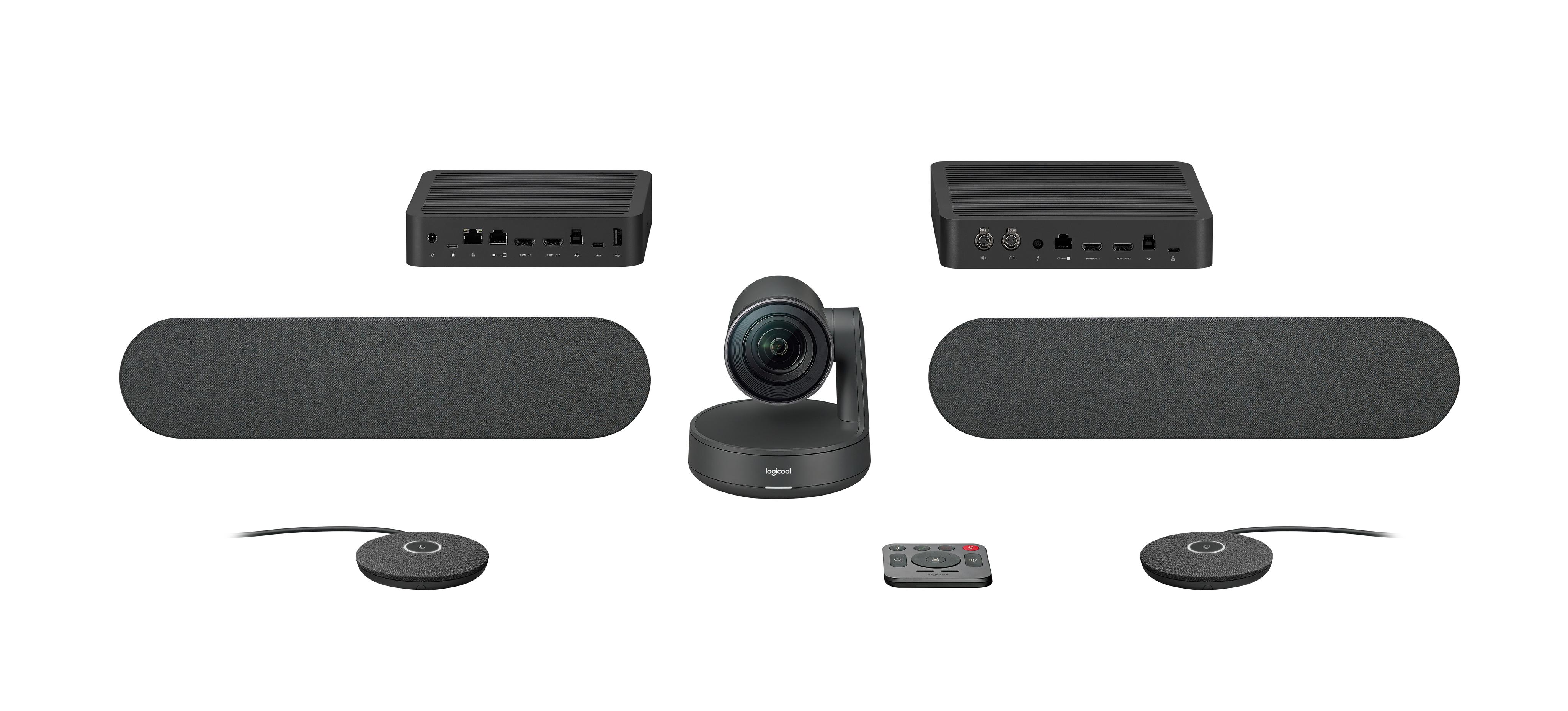 LOGITECH RALLY PLUS - BLACK - USB - PLUGC - EMEA - DUAL SPEAKER - EU ...